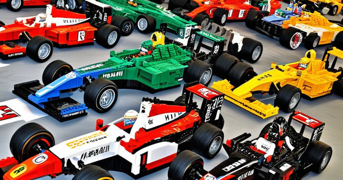 Lego Builds Full-Size Drivable F1 Cars for Miami Grand Prix Debut