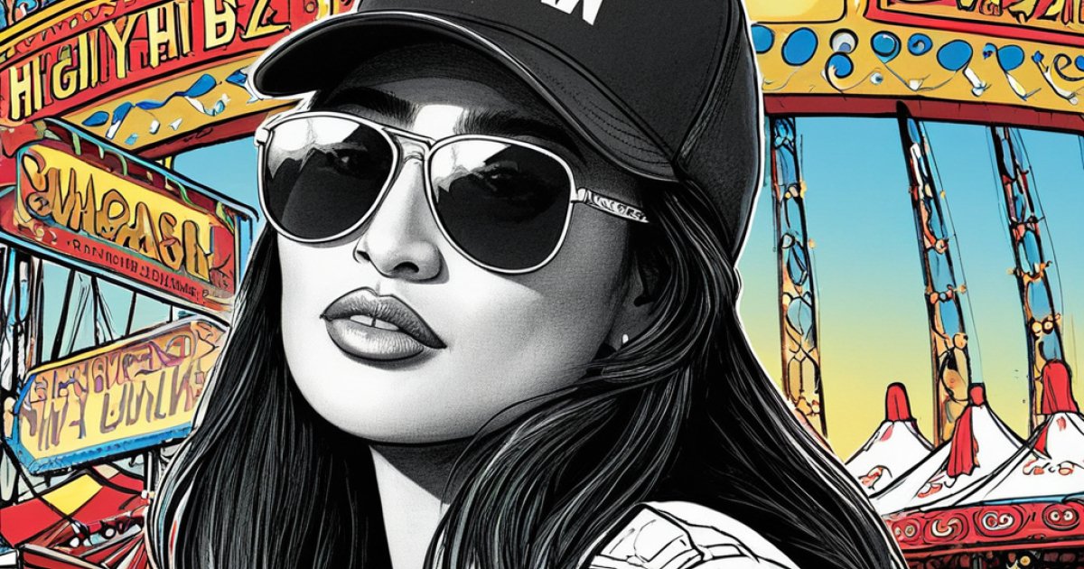 Shay Mitchell Goes Undercover at Sydney's Iconic Luna Park