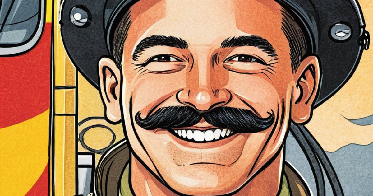 California Firefighter and Mustache Icon Dies After Cardiac Event