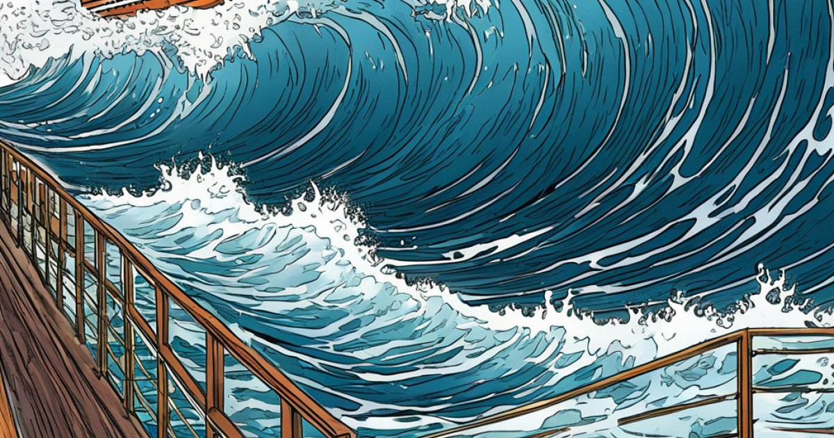 Massive 40-Foot Waves Rock Cruise Ship in Drake Passage, Captured in ...